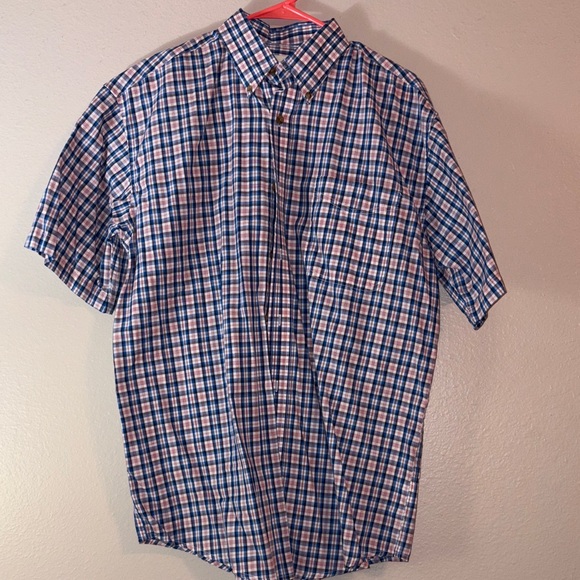 Wrangler | Shirts | Wrangler Mens Blue And White Checkered Shirt | Poshmark